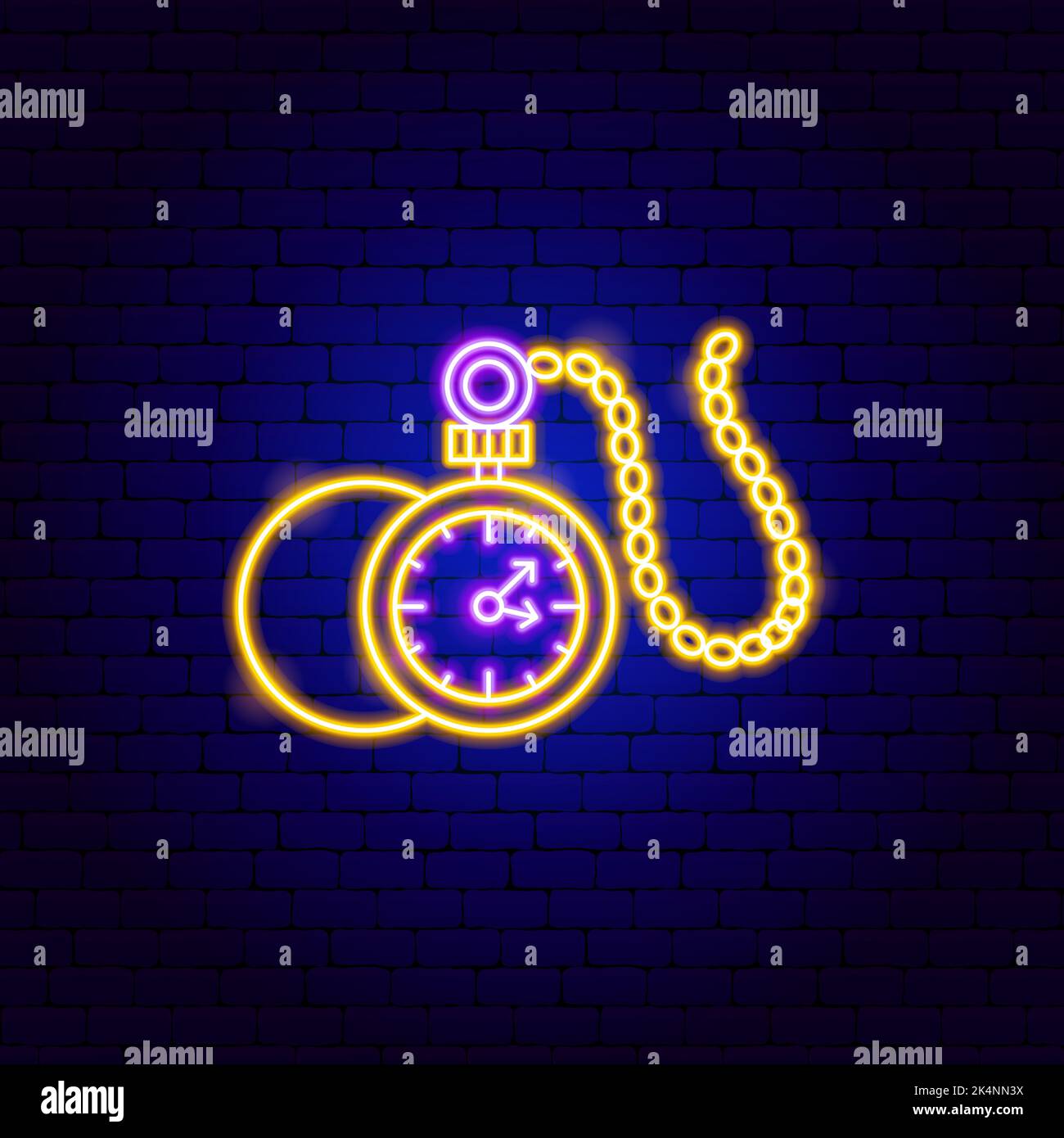 Watch on a Chain Neon Sign Stock Vector Image & Art - Alamy