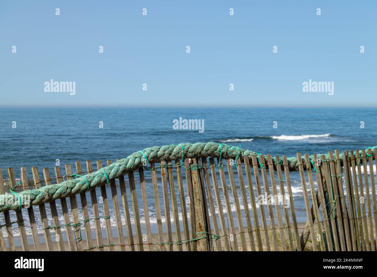 Ocean theme landscape, coastline landscape. Beautiful sea view. Wooden ...