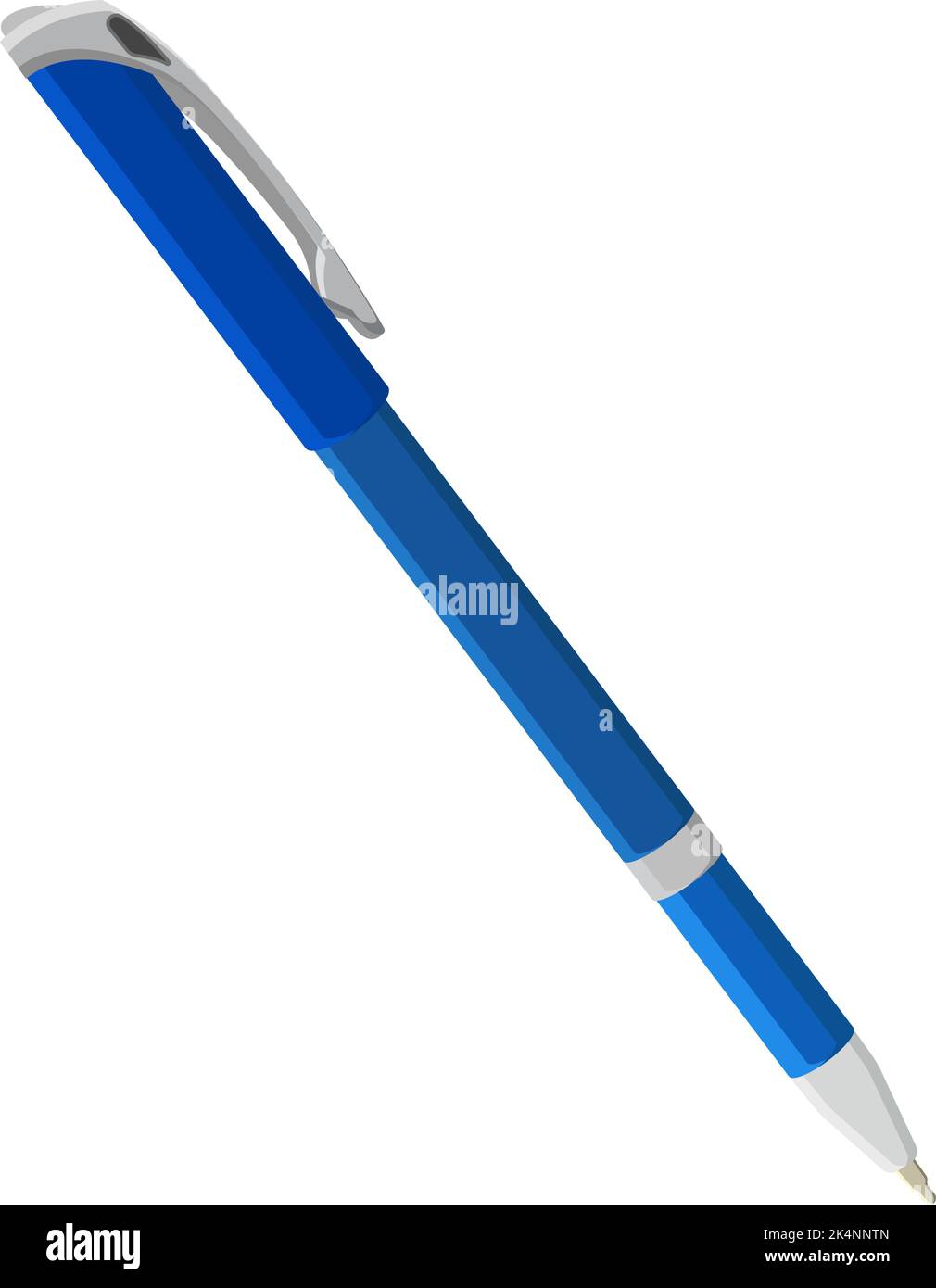 Blue pen on white background hi-res stock photography and images - Alamy
