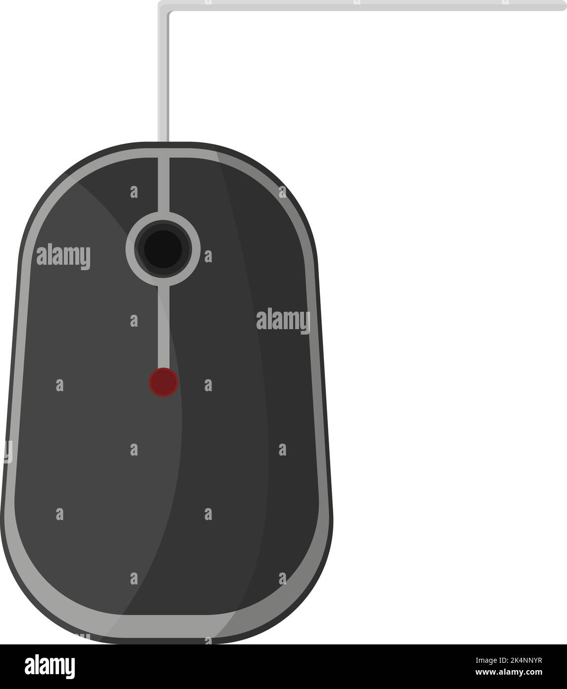 Computer mouse, illustration, vector on a white background Stock Vector ...