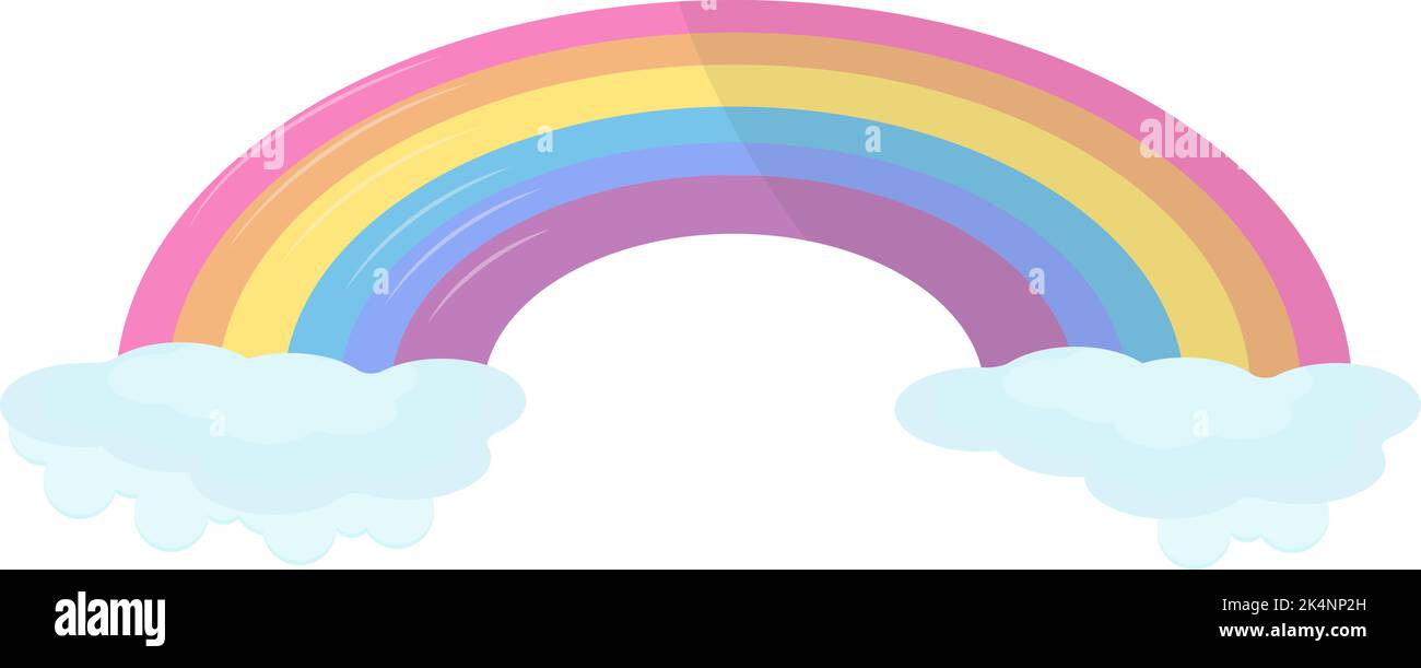 Magical rainbow clouds Cut Out Stock Images & Pictures - Alamy