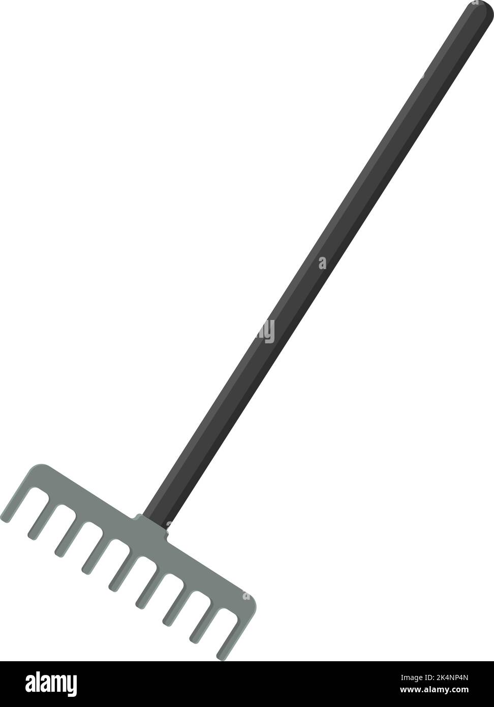 Horticulture rakes, illustration, vector on a white background Stock ...