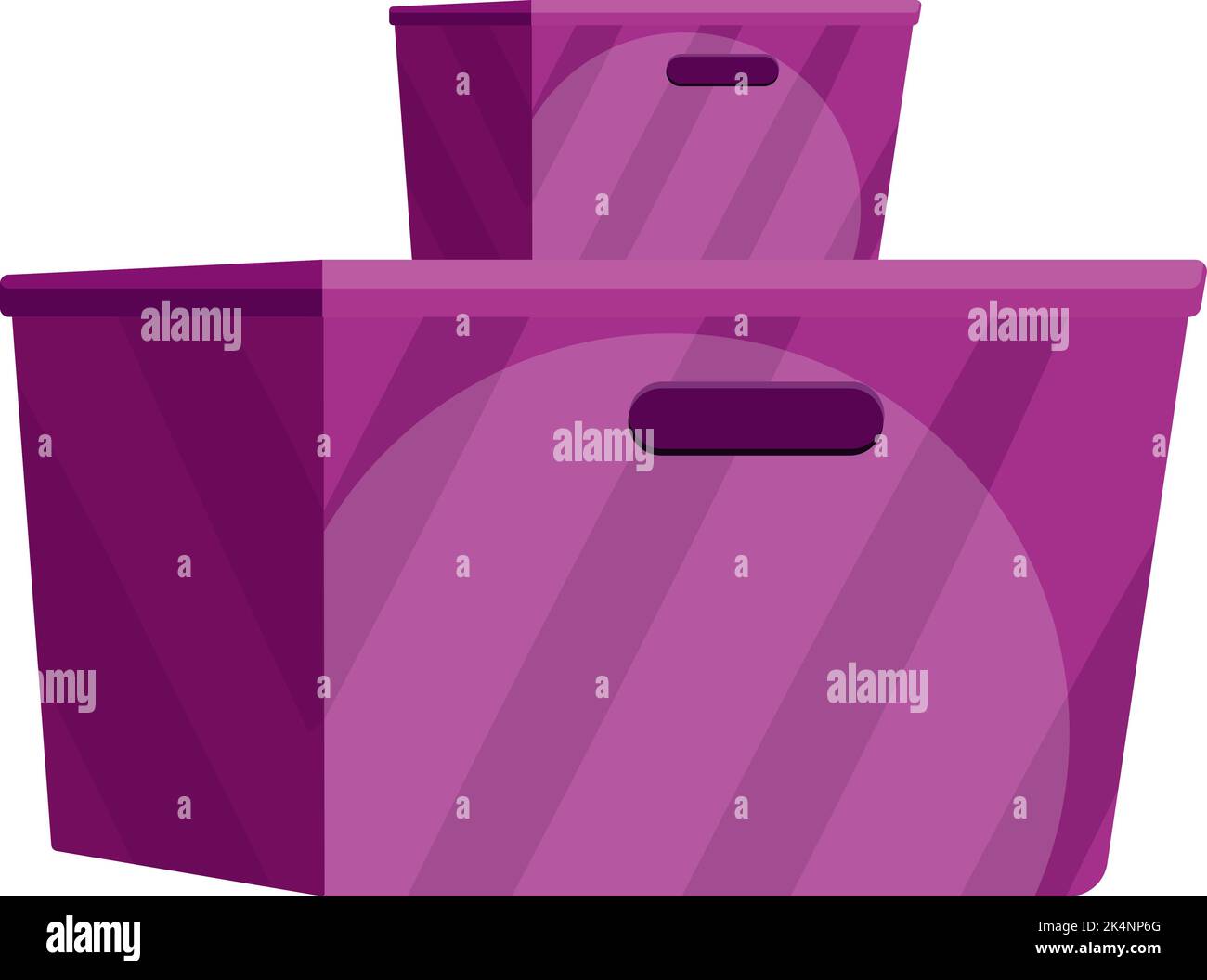 Purple boxes, illustration, vector on a white background Stock Vector ...