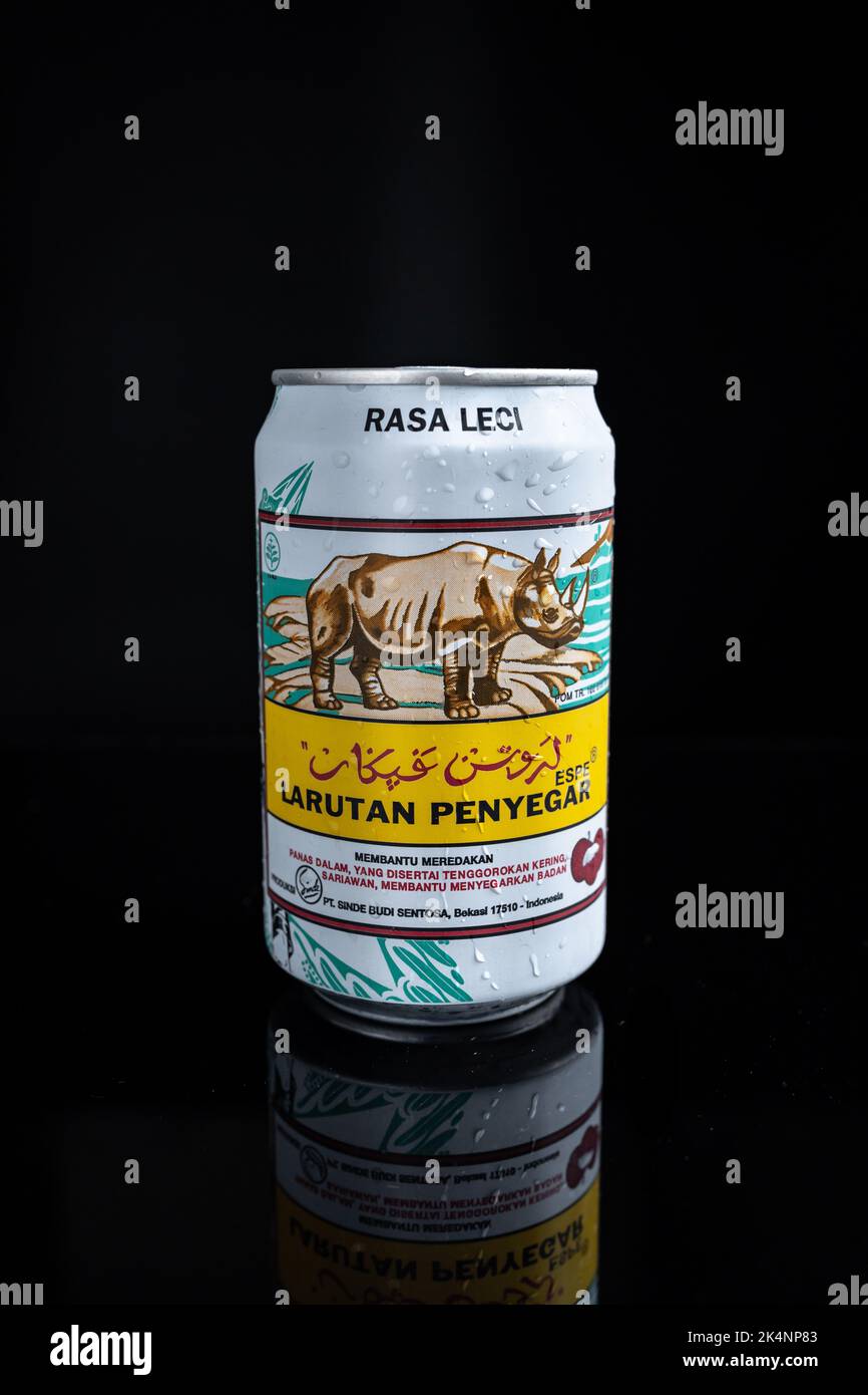 A vertical shot of the Larutan Penyegar Rasa Leci drink Stock Photo - Alamy