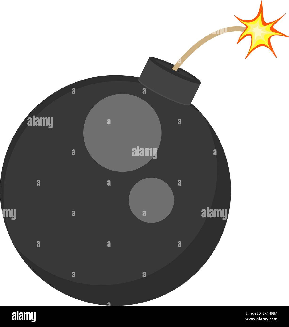 Dynamite bomb, illustration, vector on a white background Stock Vector ...