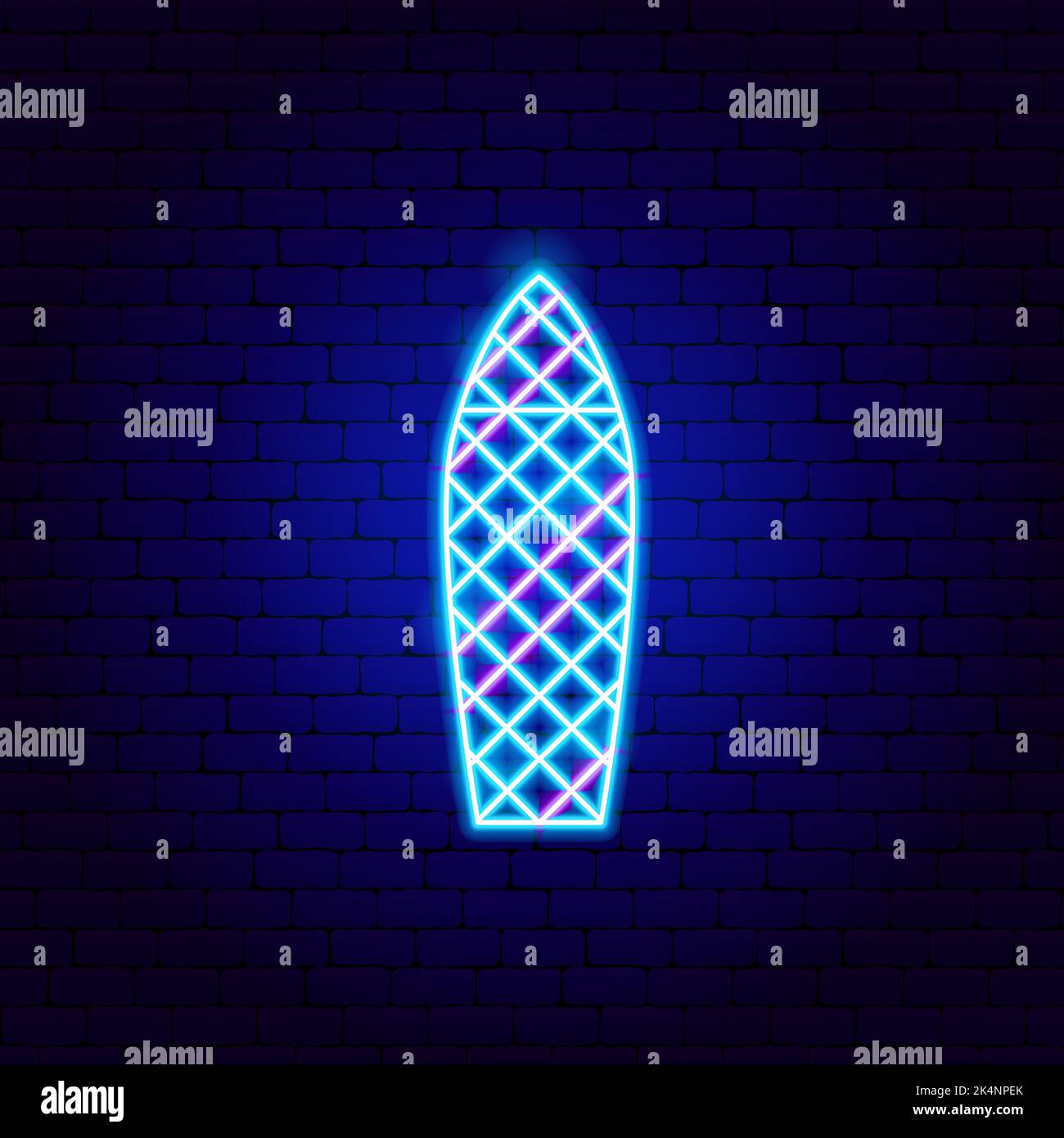 30 St Mary Axe Tower Neon Sign Stock Vector Image & Art - Alamy