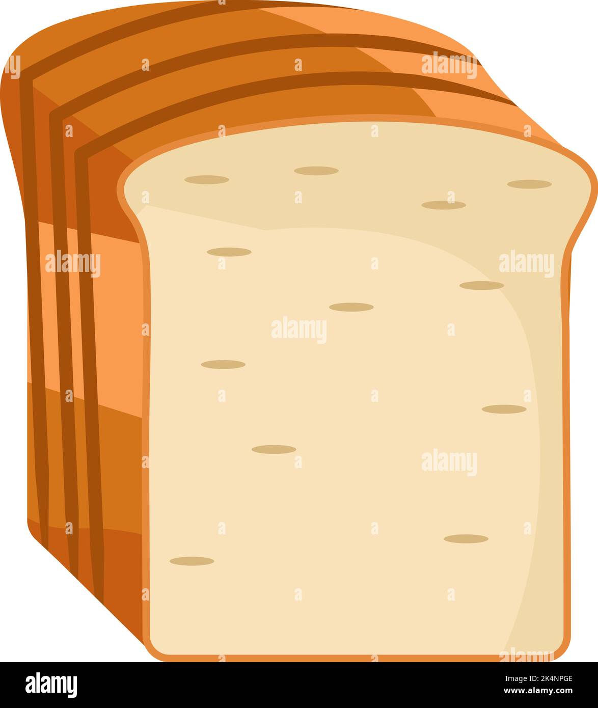 Sliced white bread Stock Vector Images - Alamy