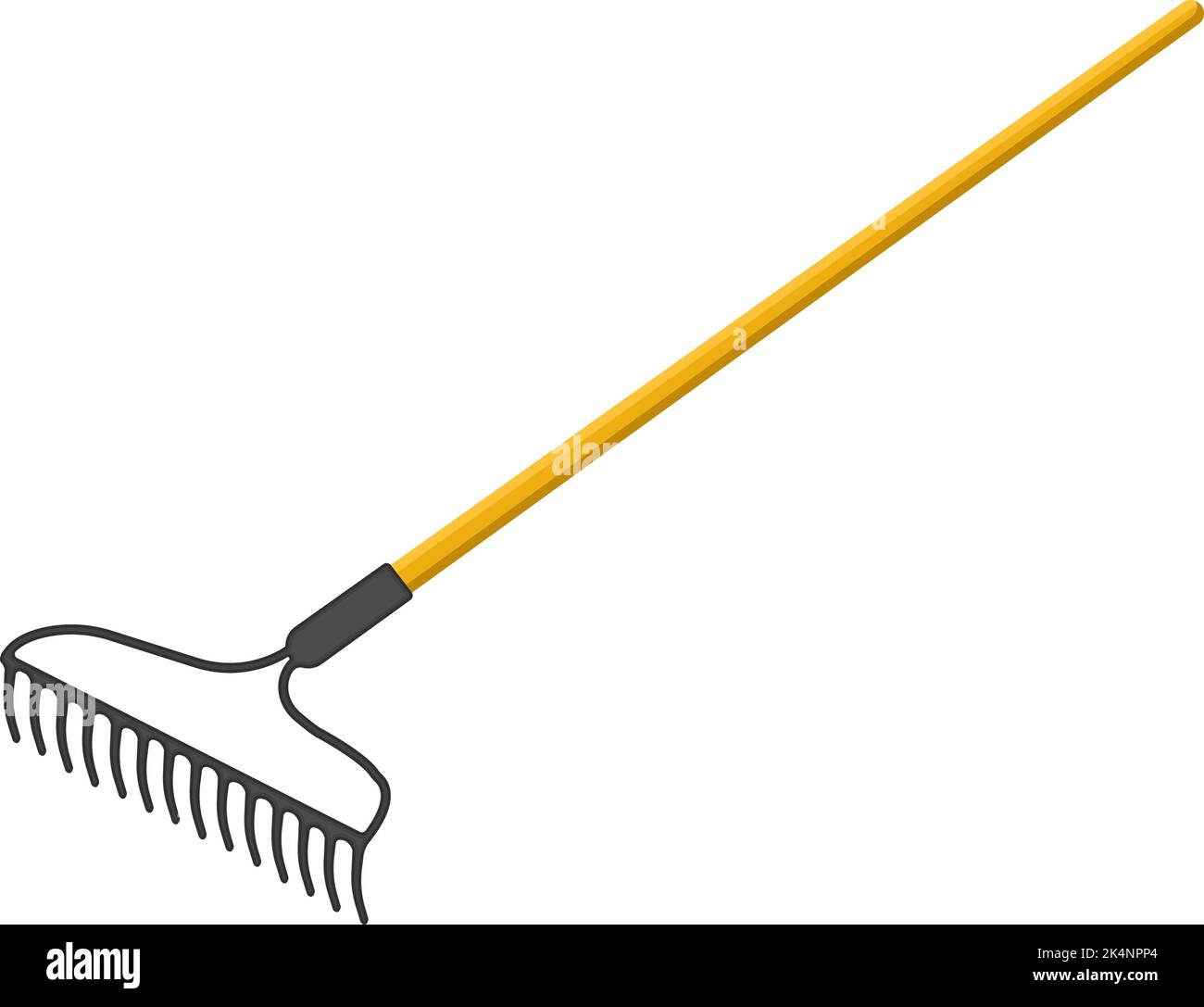 Farm rakes, illustration, vector on a white background Stock Vector ...