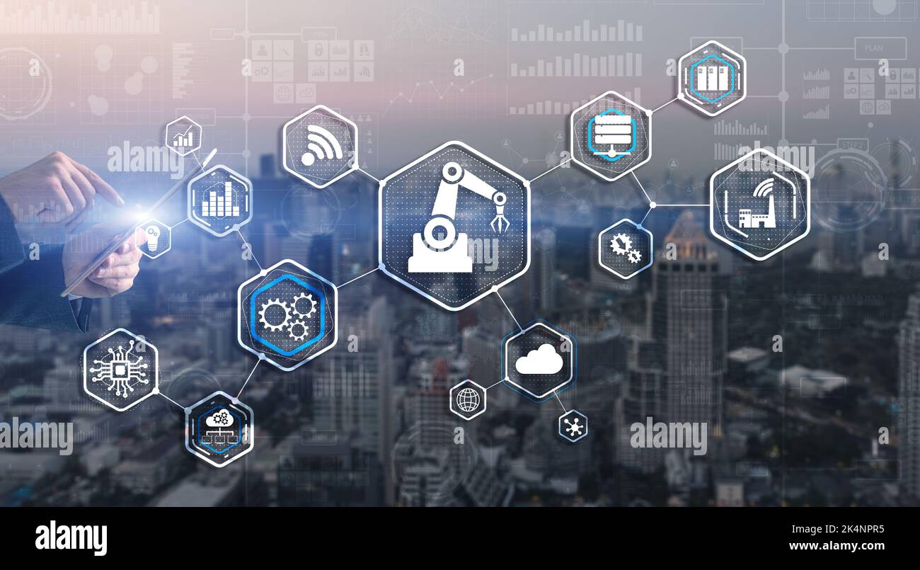 RPA Robotic Process Automation system Artificial intelligence Stock ...
