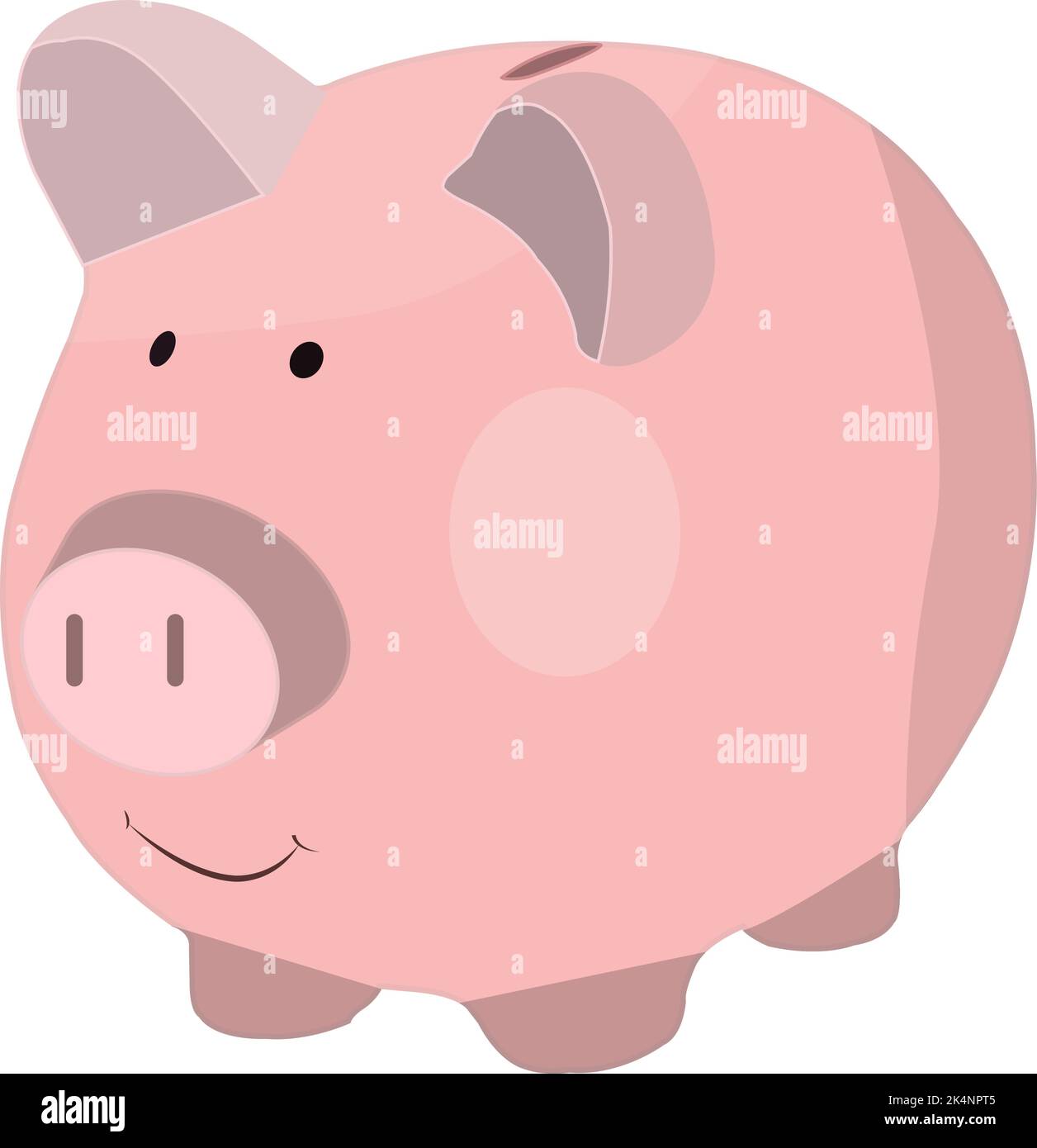 Piggy savings, illustration, vector on a white background Stock Vector ...