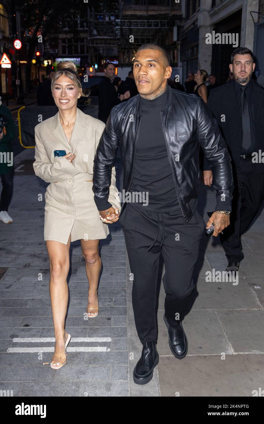 London, UK. 03rd Oct, 2022. Conor Benn leaves the Matchroom and ...