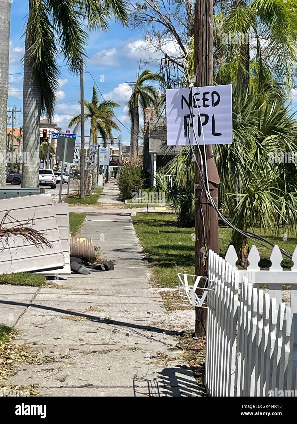Hurricane IAN aftermath cleanup Stock Photo - Alamy