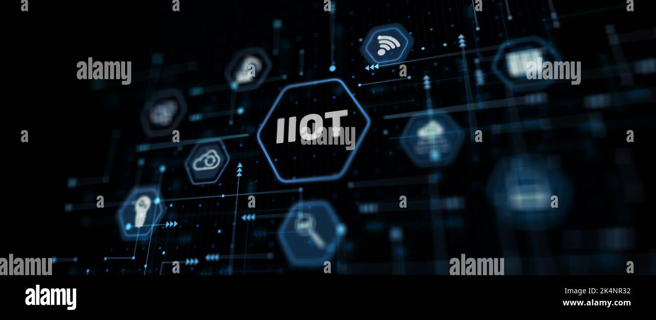 IIOT industrial internet of things concept. Technology and Business ...