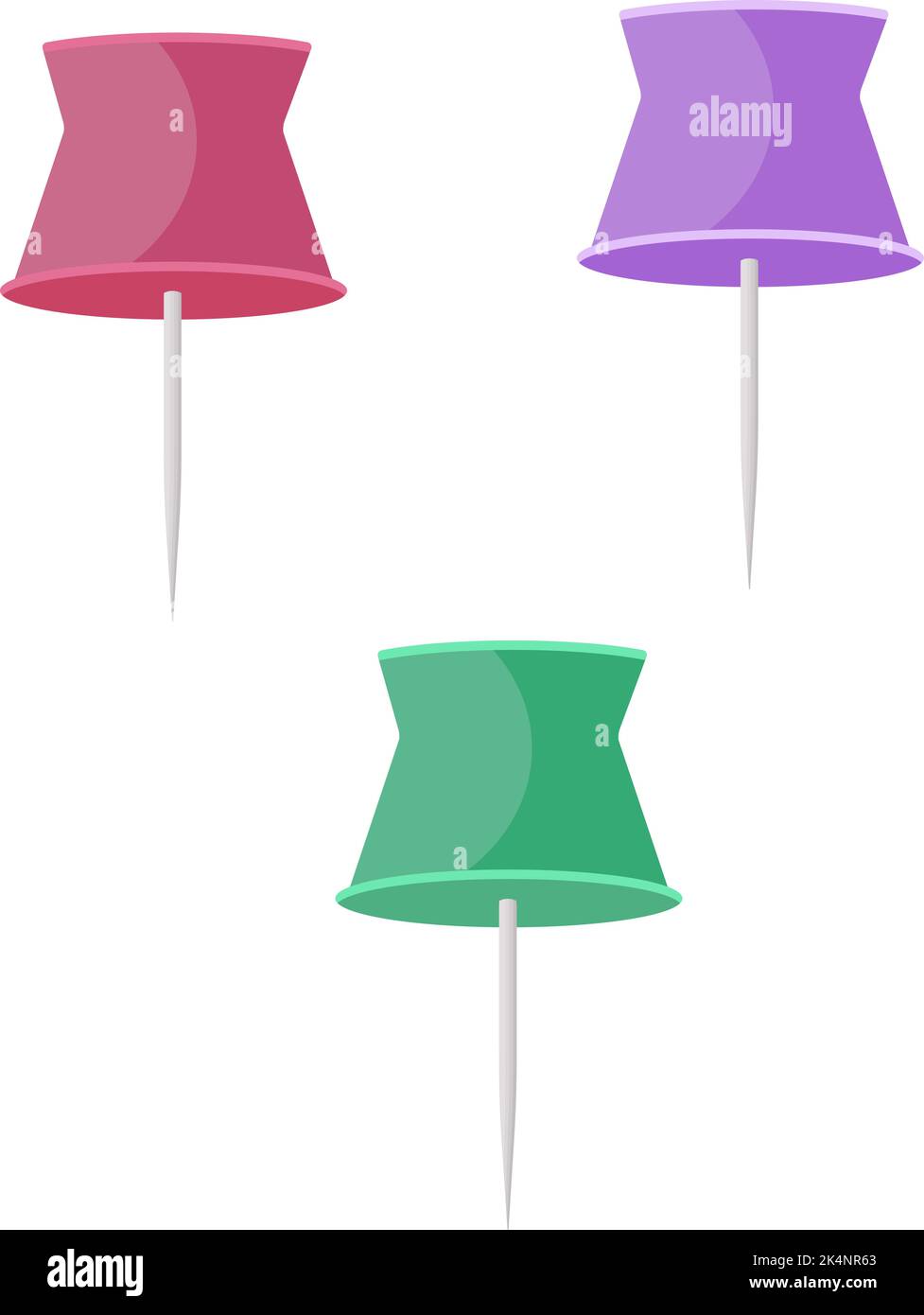 Notice board with pins Stock Vector Images - Alamy