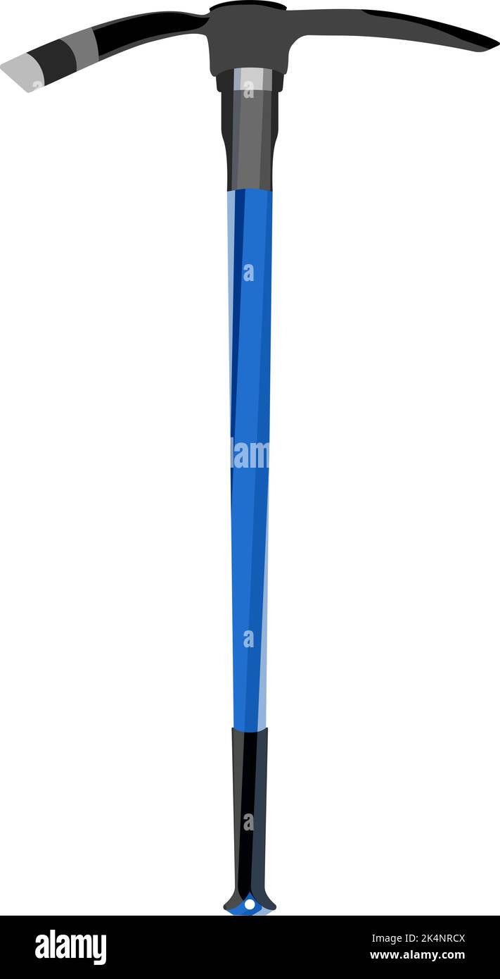 Blue pick ax, illustration, vector on a white background Stock Vector ...