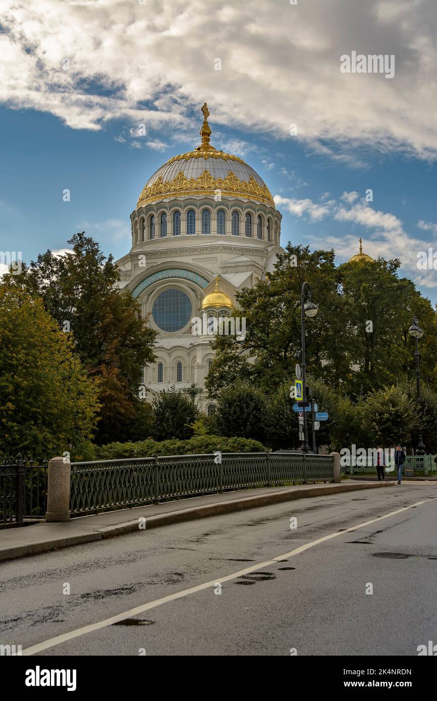 Naval Cathedral on Kotlin Island in Kronstadt Stock Photo - Alamy
