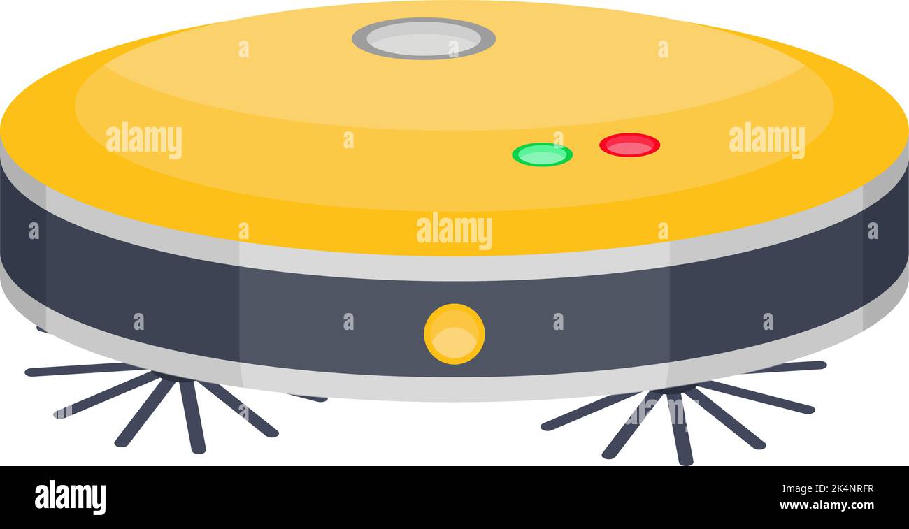 Robot vacuum, illustration, vector on a white background Stock Vector ...