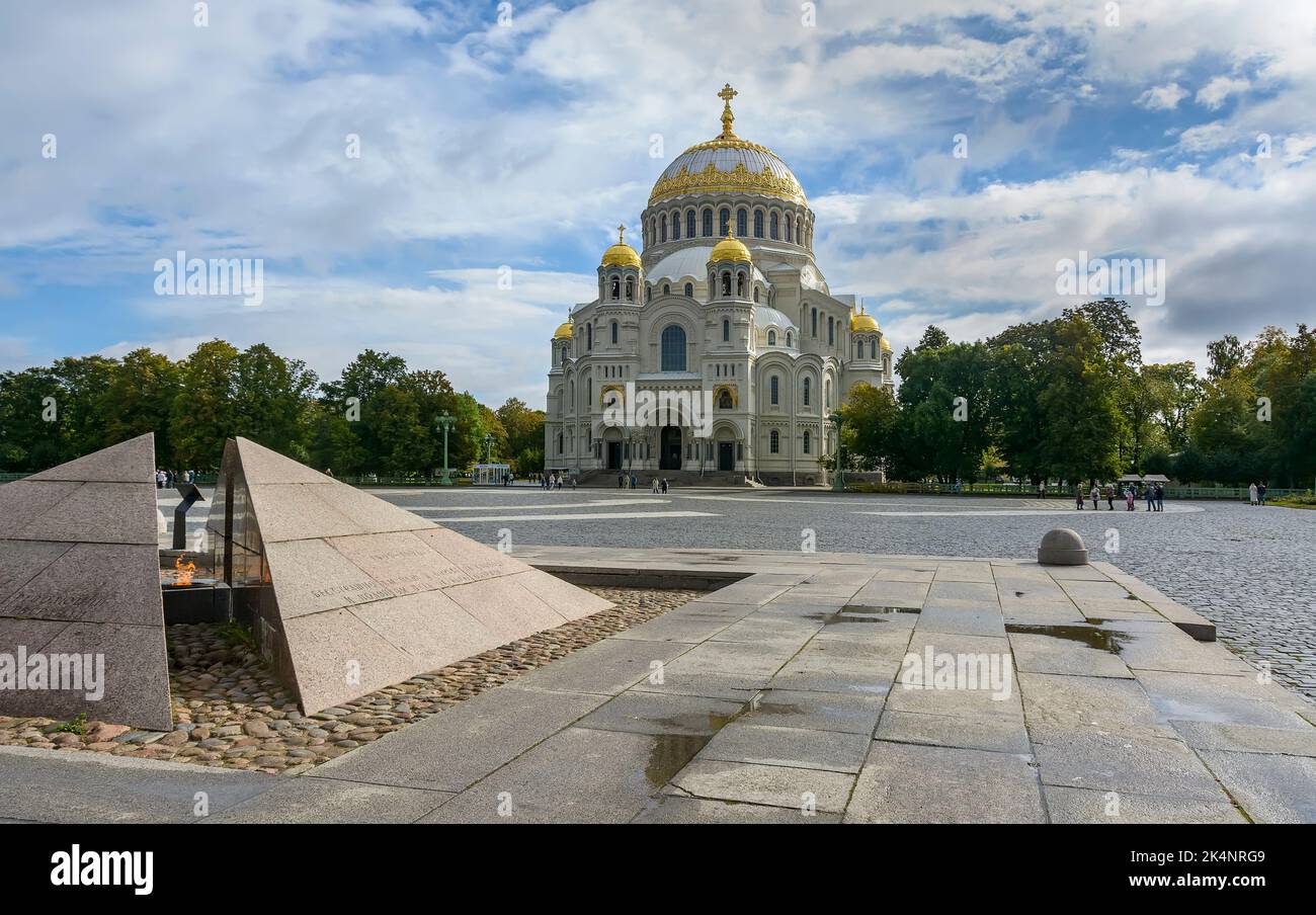 Naval Cathedral on Kotlin Island in Kronstadt Stock Photo - Alamy