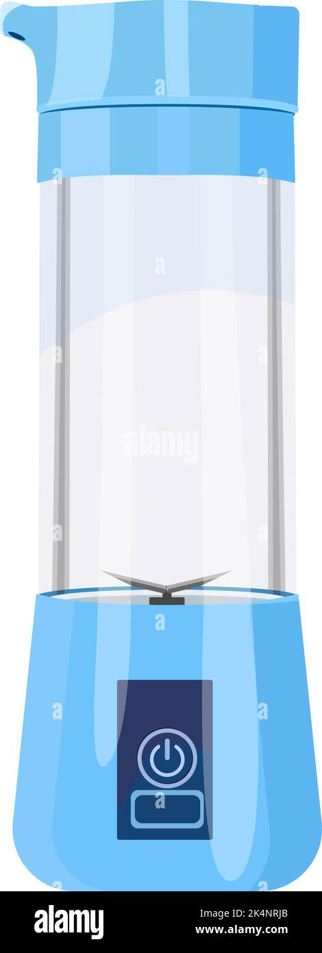 Blue electric blender, illustration, vector on a white background Stock ...