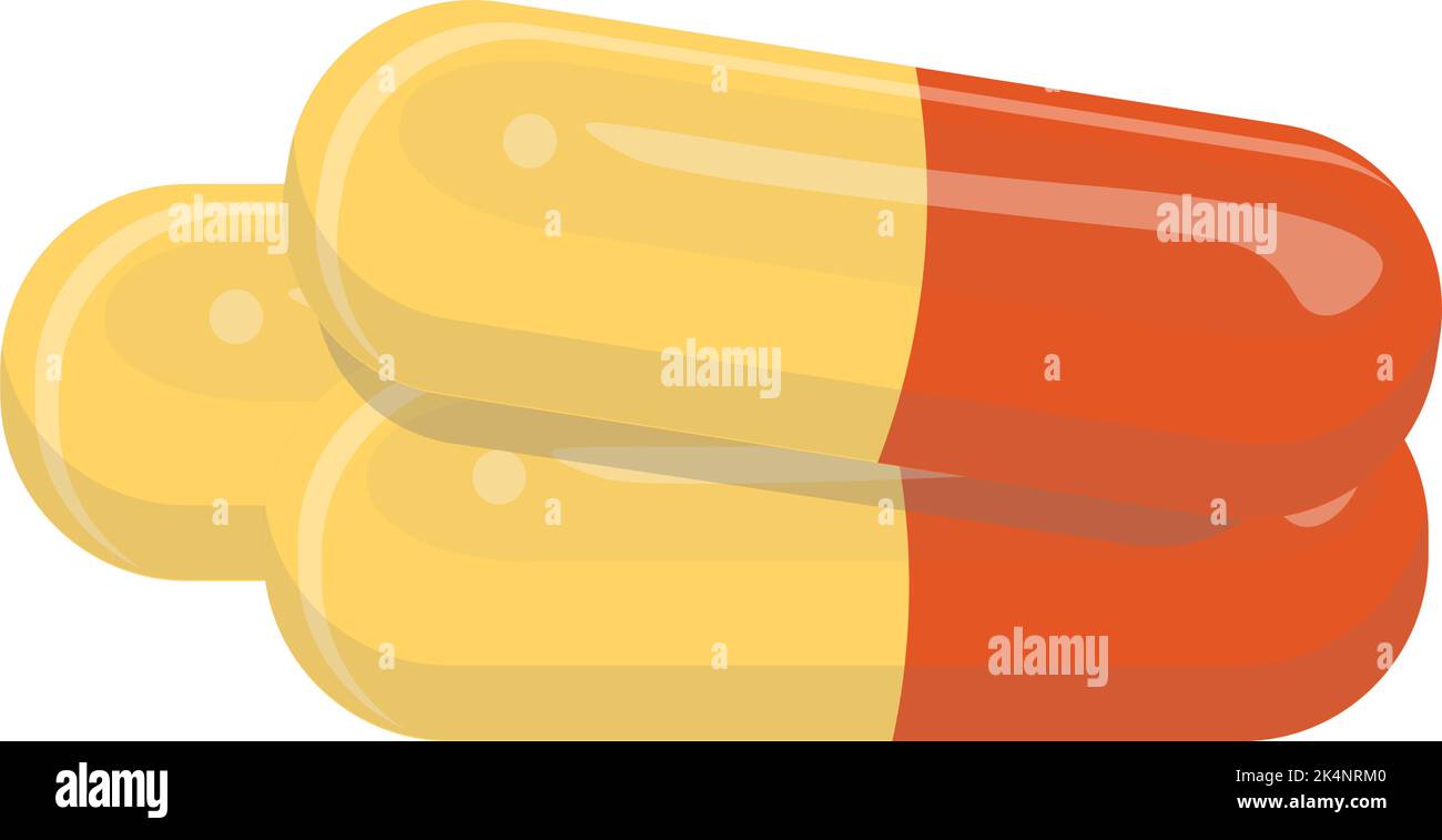 Medical pills, illustration, vector on a white background Stock Vector ...