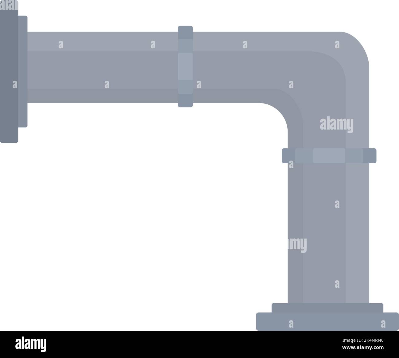 Water pipe, illustration, vector on a white background Stock Vector ...