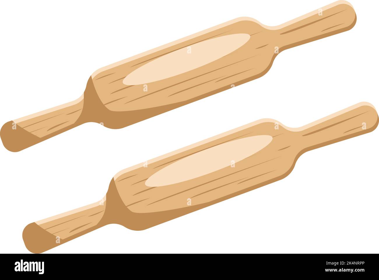 Wooden rolling pin vector vectors hi-res stock photography and images ...