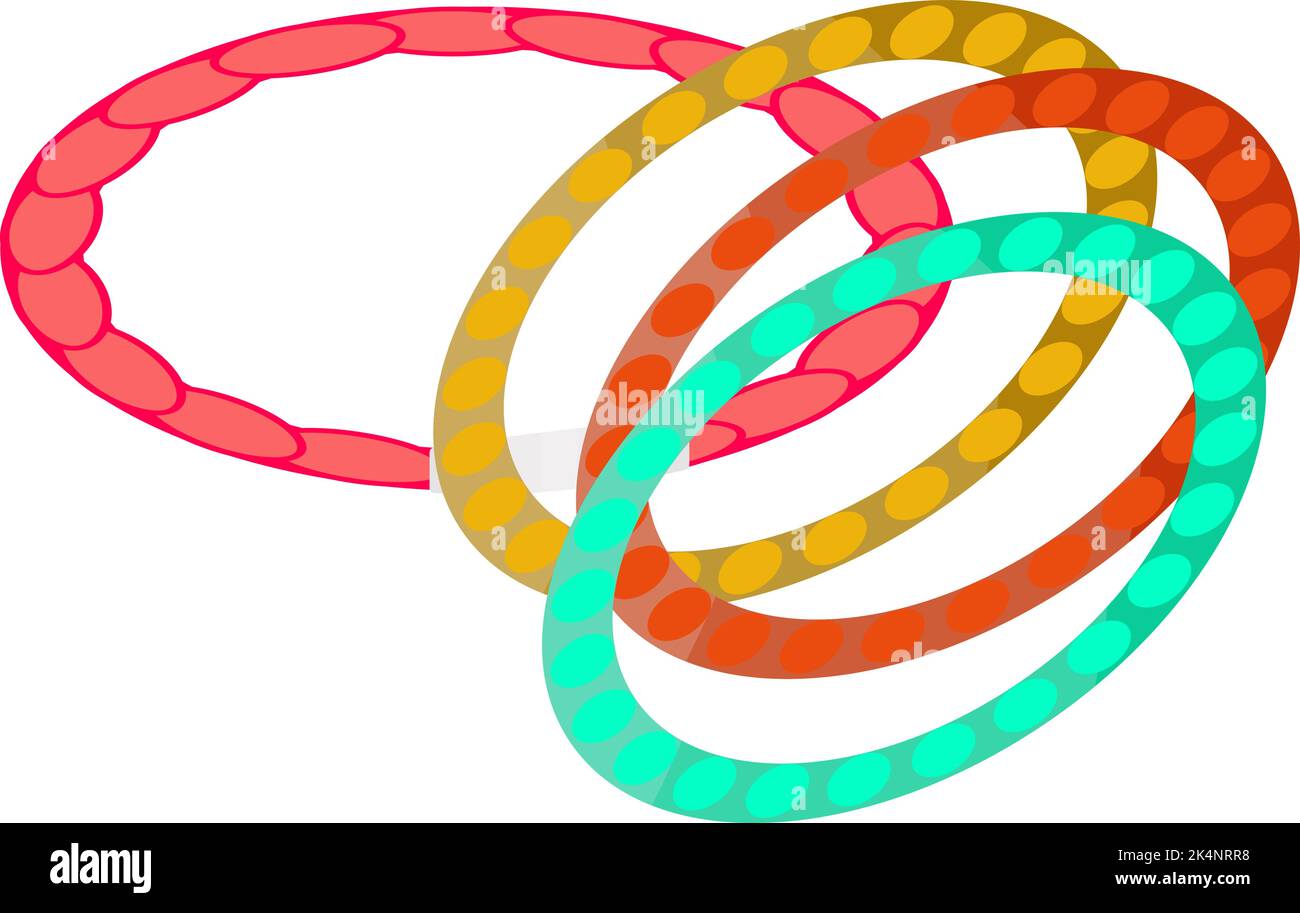 Hair elastics, illustration, vector on a white background Stock Vector ...