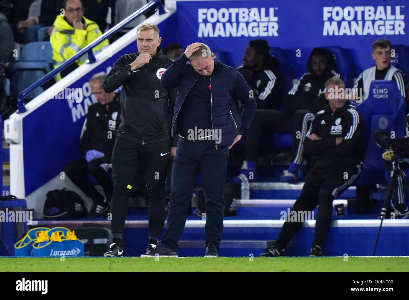 Nottingham Forest manager Steve Cooper looks dejcted during the Premier ...