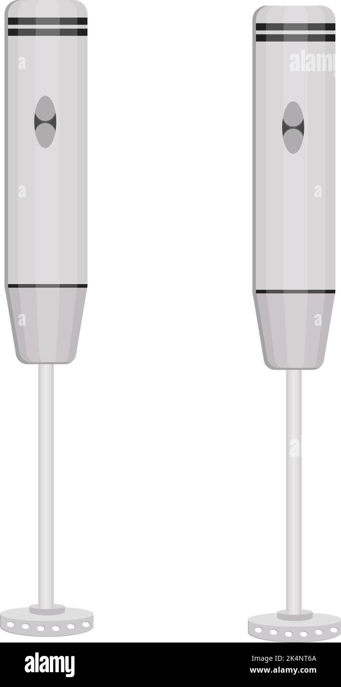 Hand blender, illustration, vector on a white background Stock Vector ...