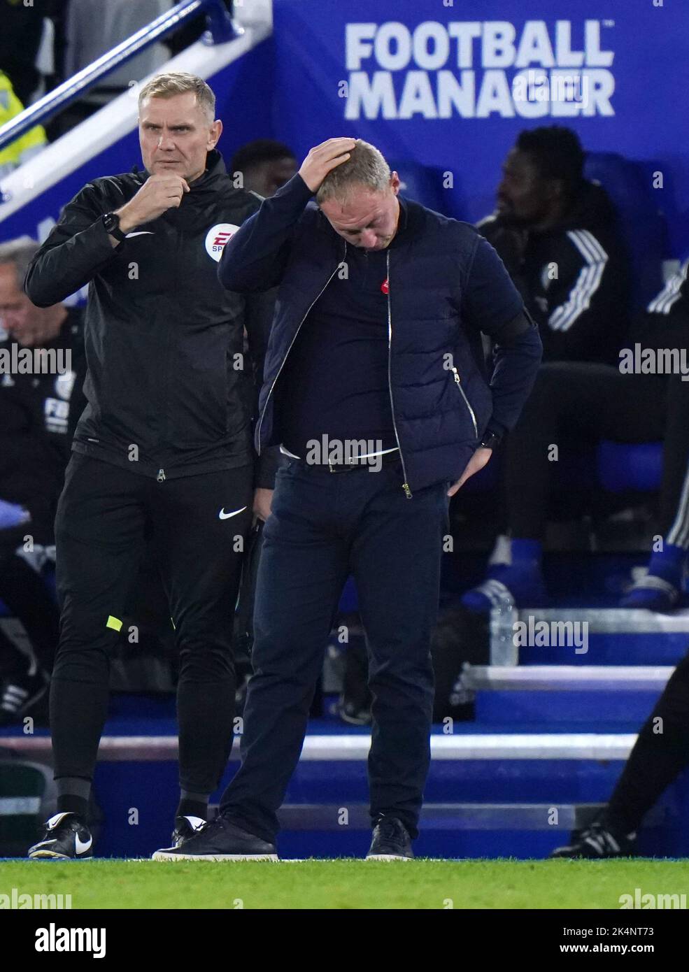 Nottingham Forest manager Steve Cooper looks dejected during the ...