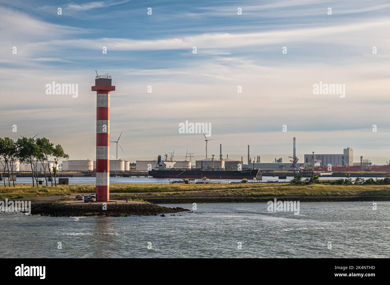Rotterdam, Netherlands - July 11, 2022: Nieuwe waterweg entrance to ...