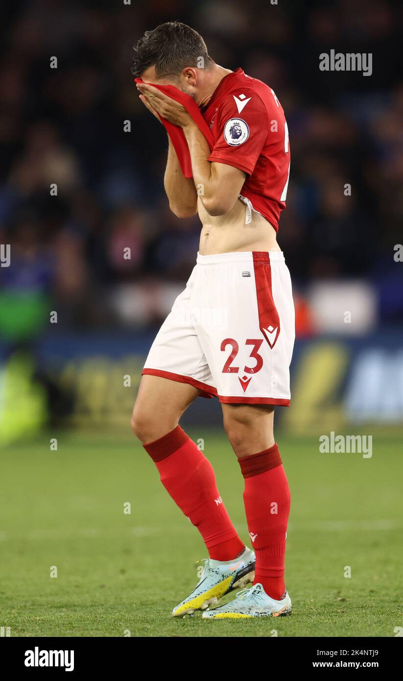 Leicester, England, 3rd October 2022. Distraught Remo Freuler of ...