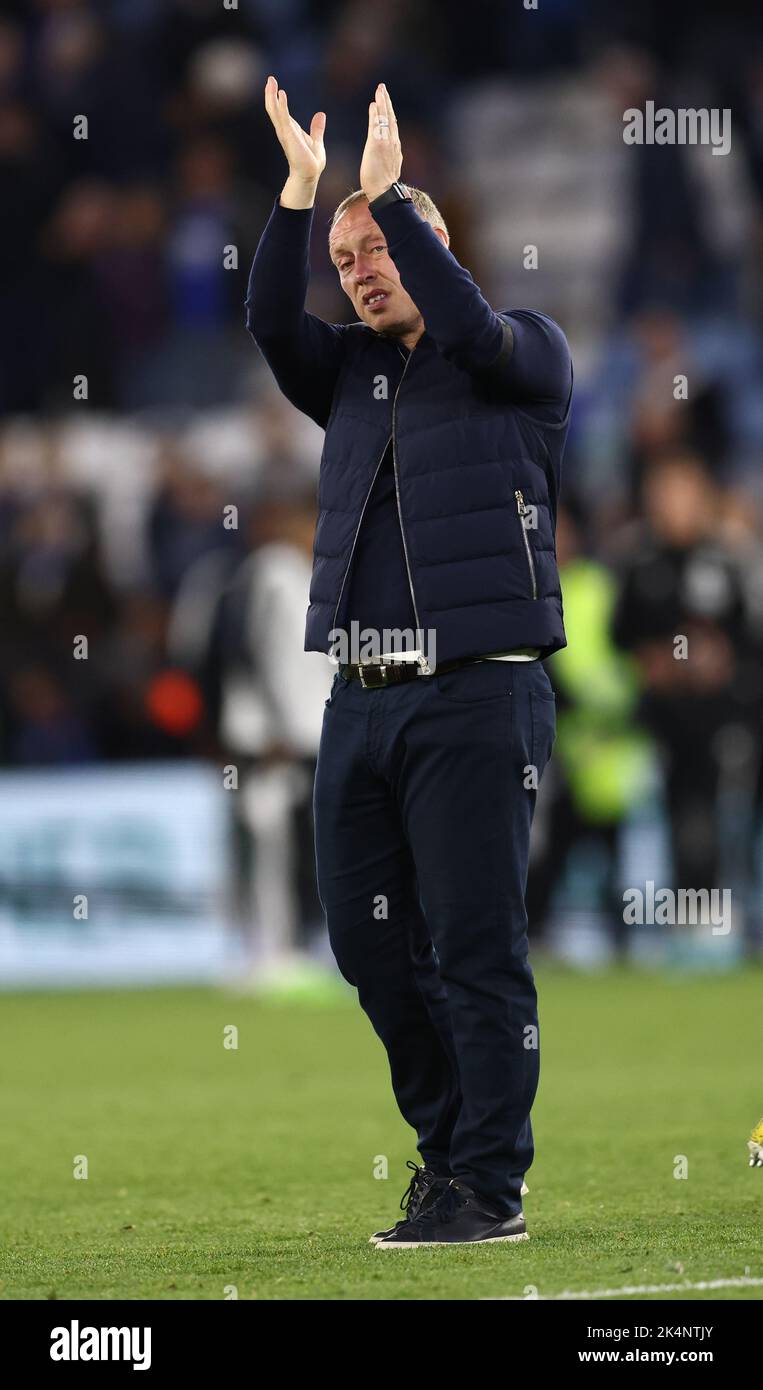Leicester, England, 3rd October 2022. Steve Cooper manager of ... Leicester, England, 3rd October 2022. Steve Cooper manager of ...