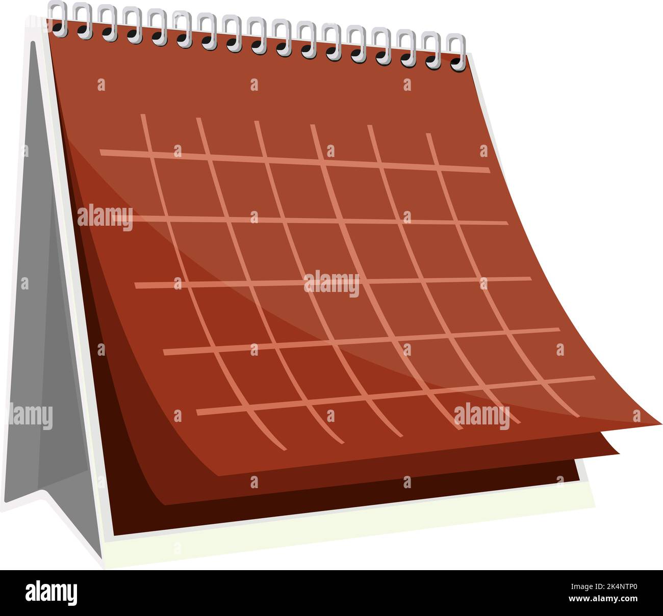 Weekly calender, illustration, vector on a white background Stock ...