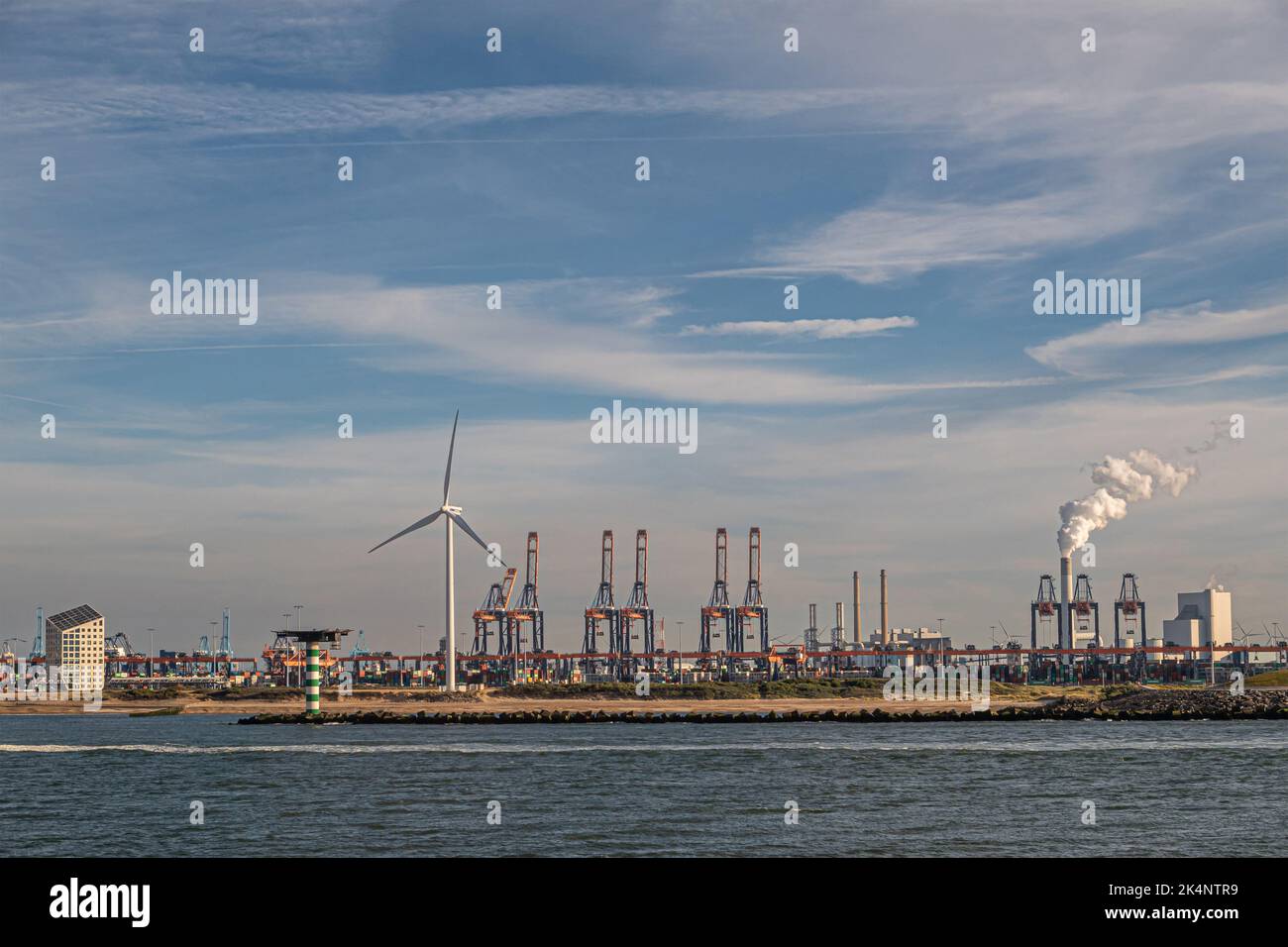 Rotterdam, Netherlands - July 11, 2022: BP refinery smoking stack ...