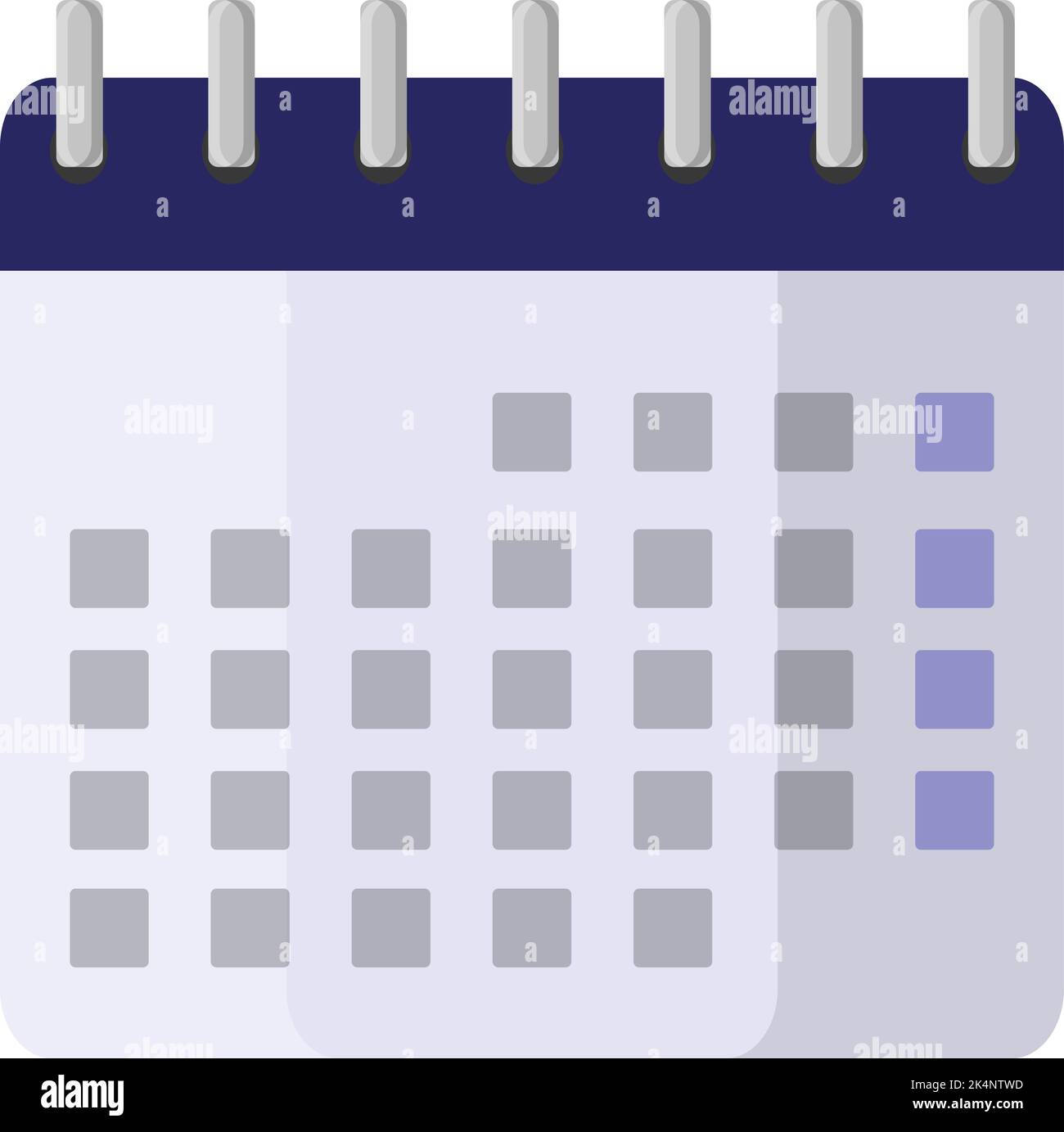 Schedule calender, illustration, vector on a white background Stock ...