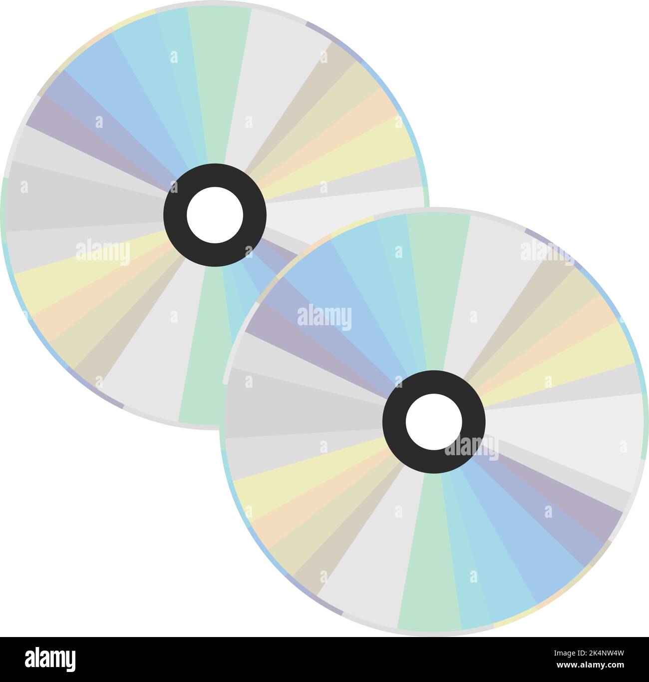 Music cd, illustration, vector on a white background Stock Vector Image ...