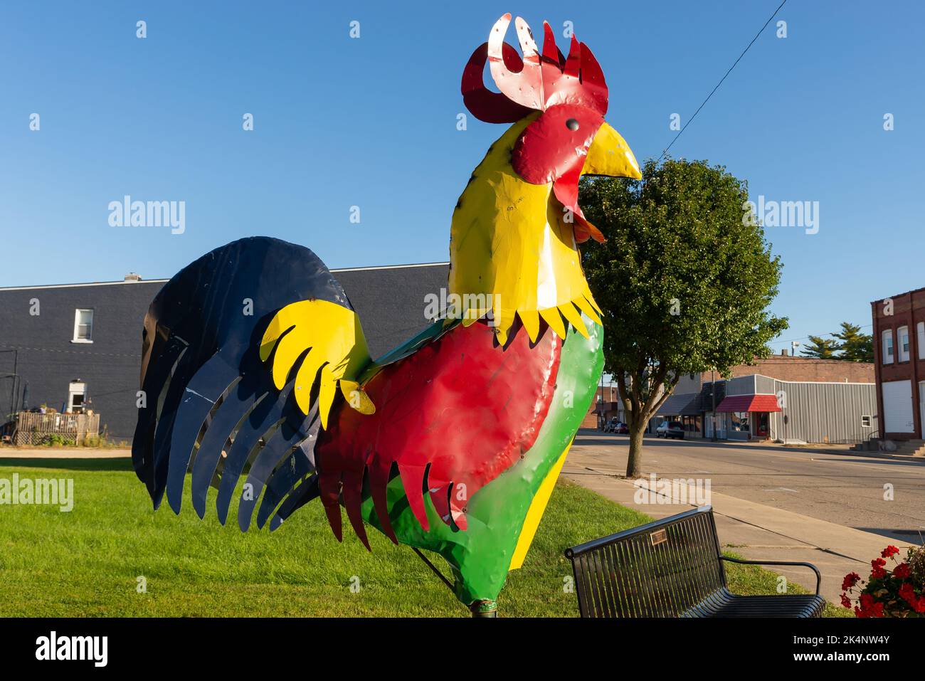 Ladd, Illinois - United States - October 3rd, 2022: Colorful chicken ...