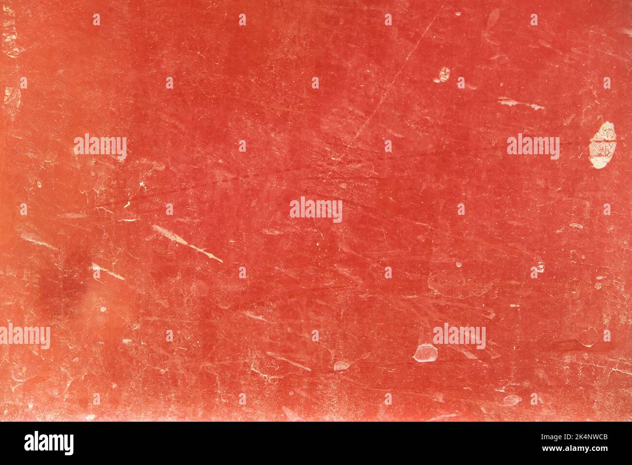 The texture of old painted iron. Red background with rust. Worn iron ...