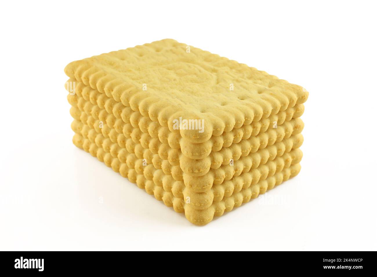 Stacked buttery biscuits isolated on white background Stock Photo - Alamy
