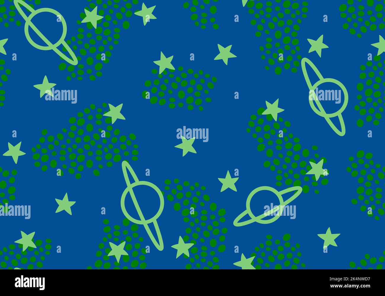 Cartoon seamless stars and planets pattern for wrapping paper and kids ...