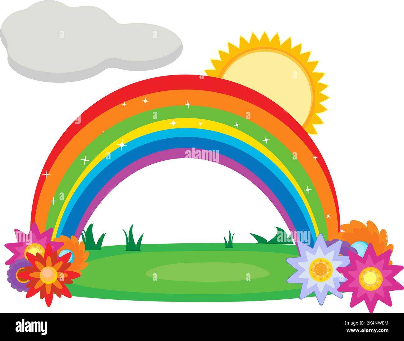 Colorful summer background sun Stock Vector Images - Alamy