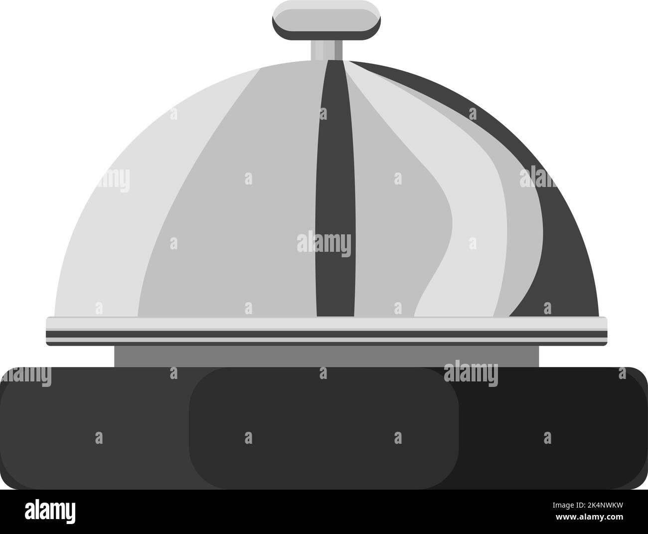 Service bell, illustration, vector on a white background Stock Vector ...