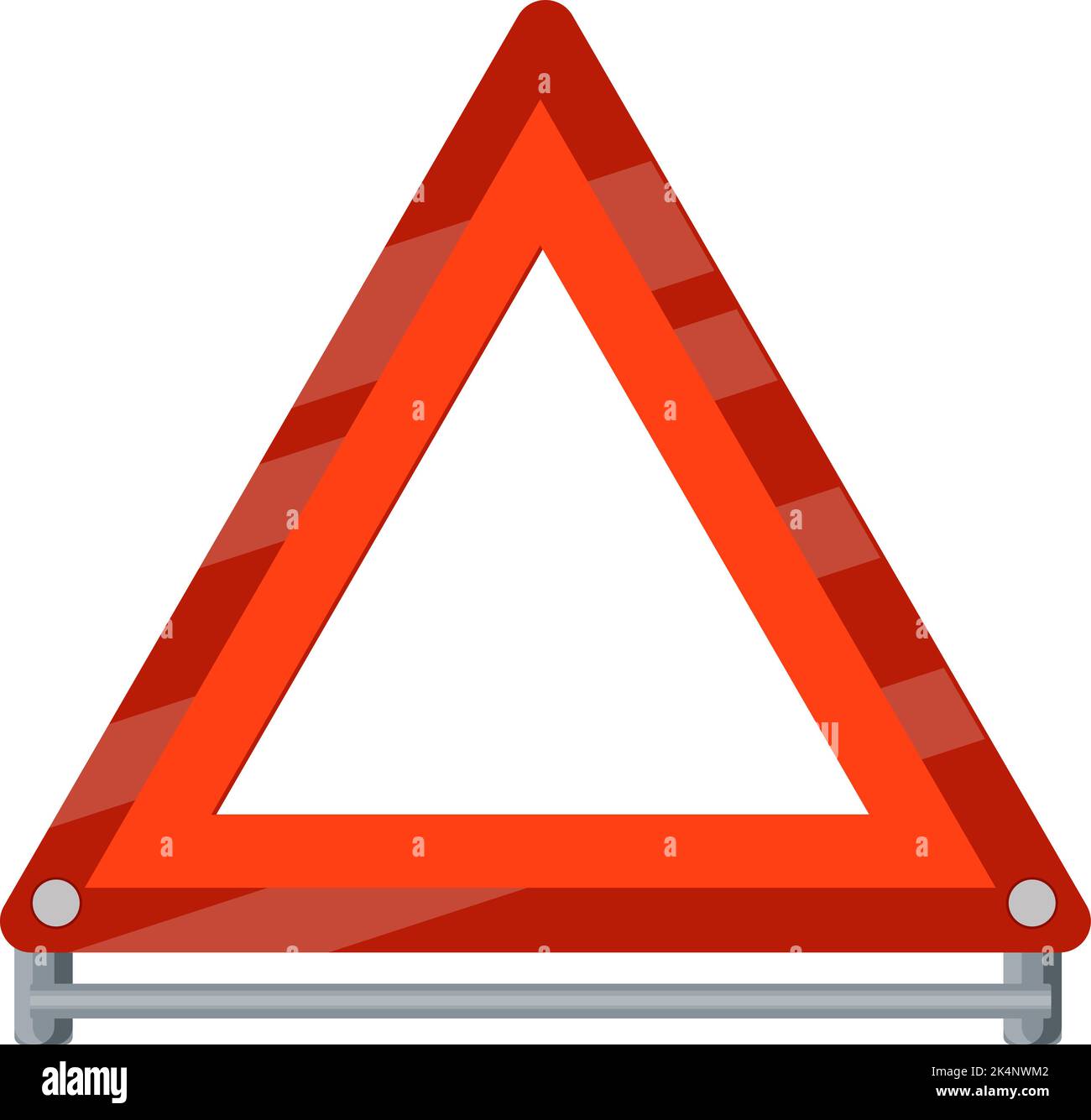 Red Reflector signal, illustration, vector on a white background Stock ...