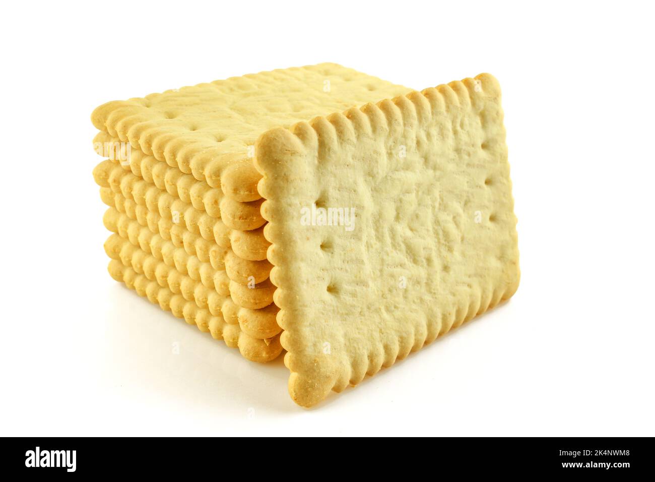 Stacked buttery biscuits isolated on white background Stock Photo - Alamy