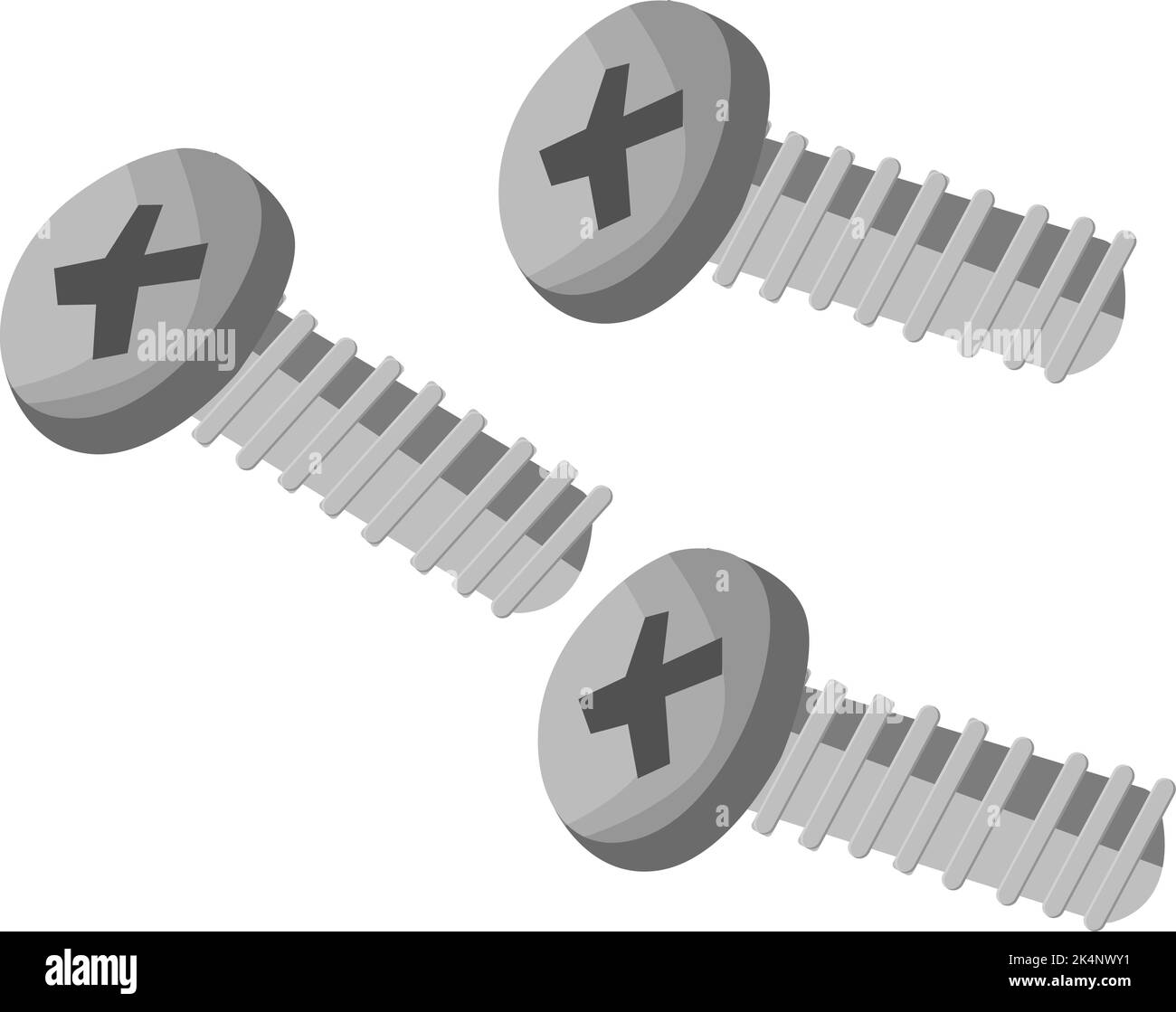 Stainless steel screws Stock Vector Images - Alamy