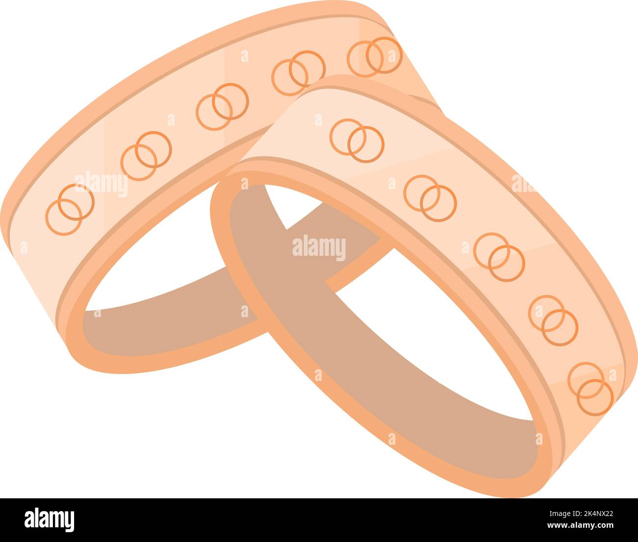 Silver wedding rings on Stock Vector Images - Alamy