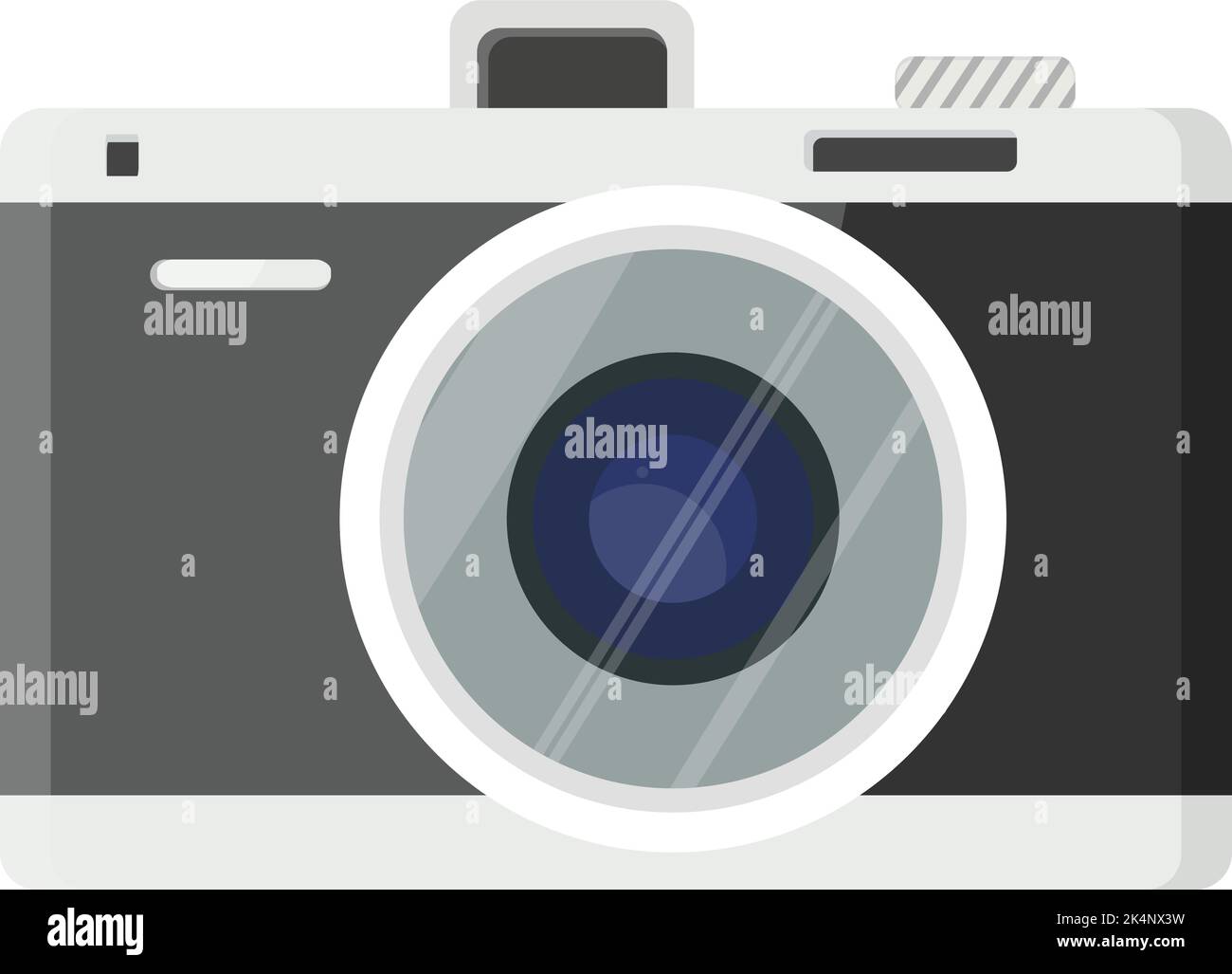 Retro camera, illustration, vector on a white background Stock Vector ...