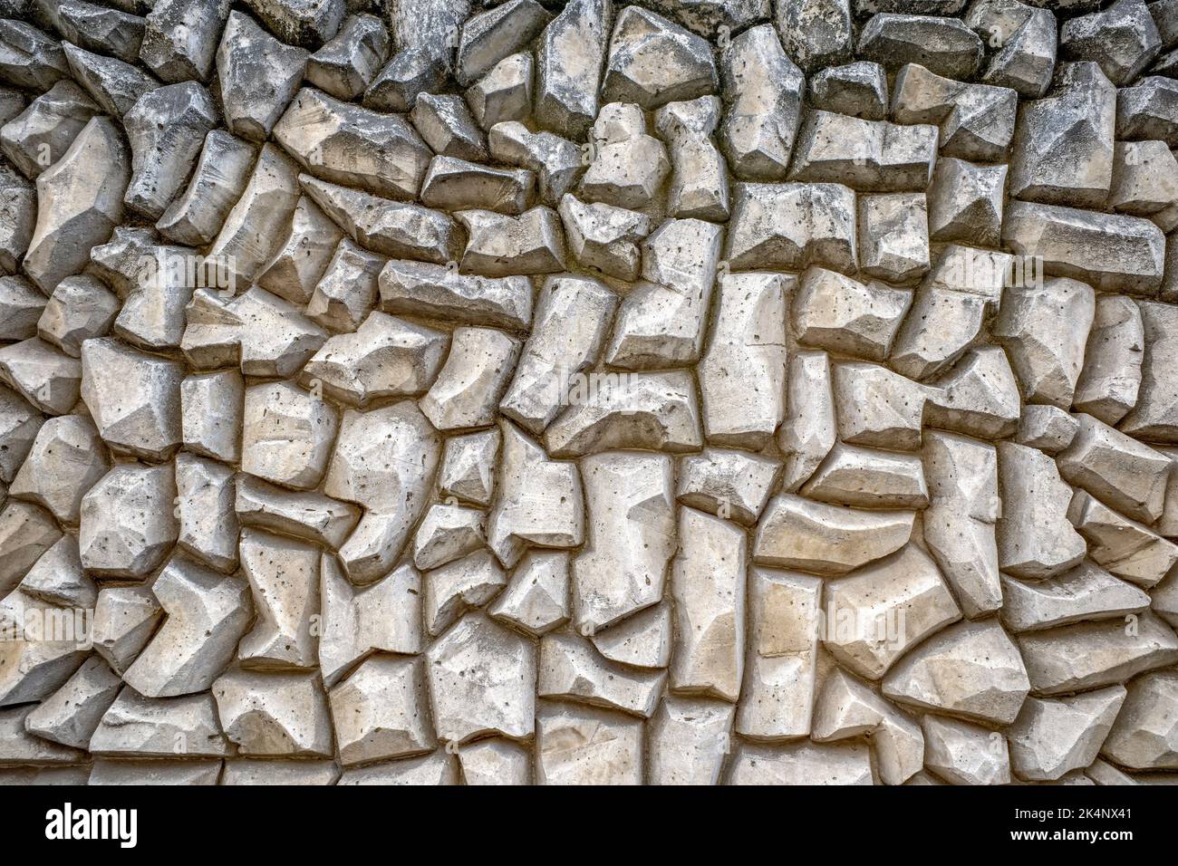 Interesting pattern on a building wall Stock Photo - Alamy