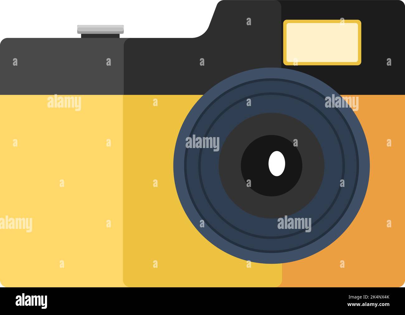 Photo camera icon yellow Stock Vector Images - Alamy